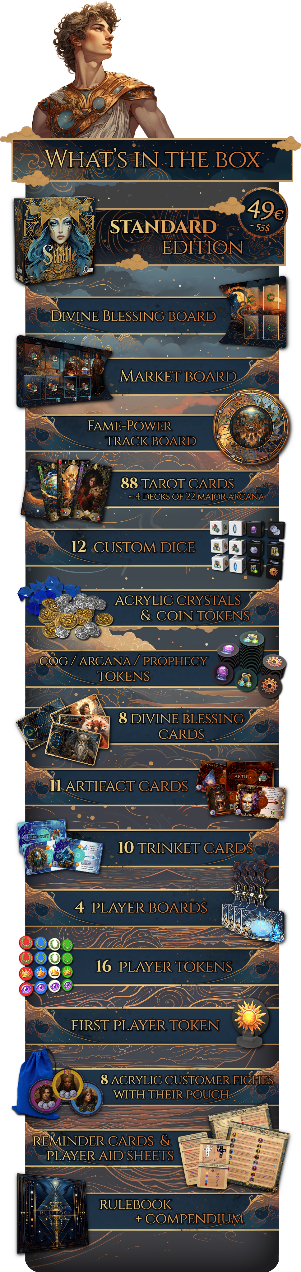 Sibille: a Tarot board game by MathOnGames - Gamefound