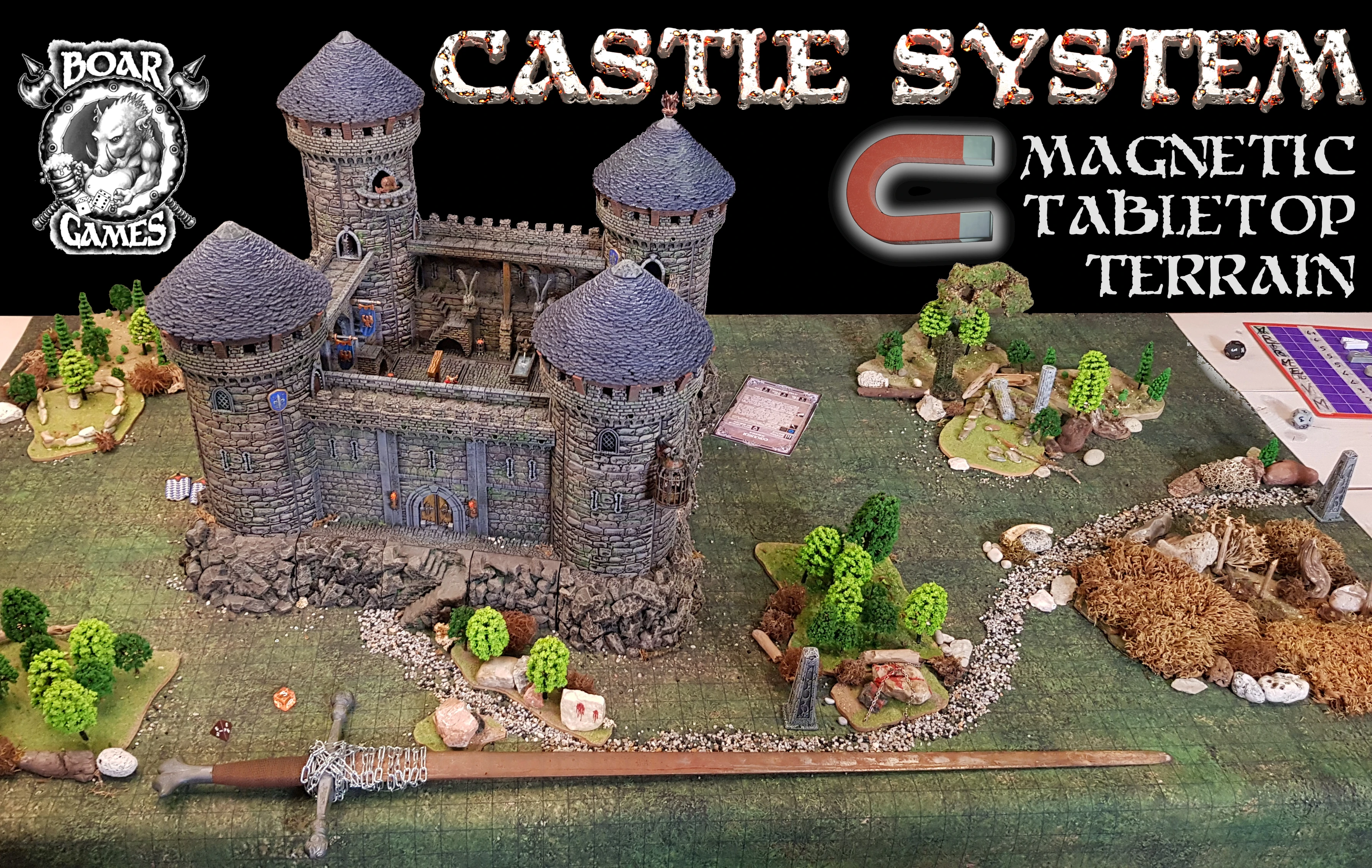 Castle System II - Magnetic Tabletop Terrain: More Towers, Dungeons ...