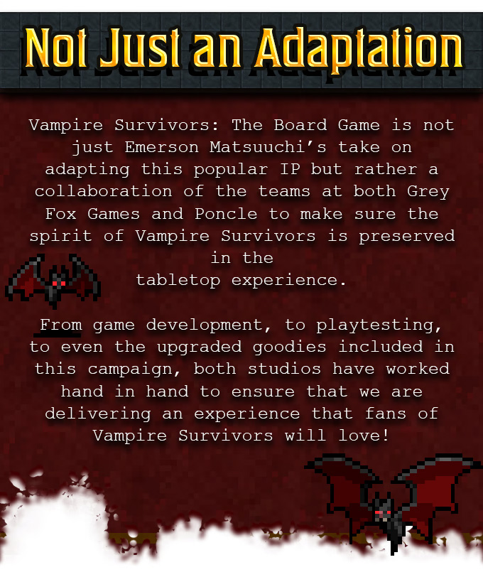 Vampire Survivors - The Board Game by Grey Fox Games - Gamefound