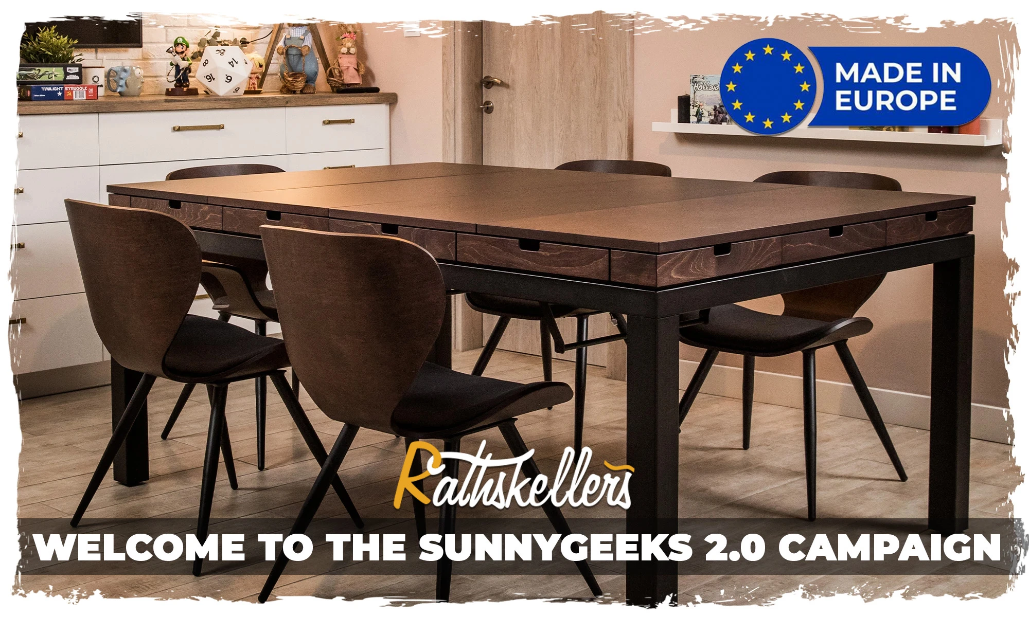 Sunnygeeks 2.0 - Modular Gaming Table by Rathskellers - Gamefound