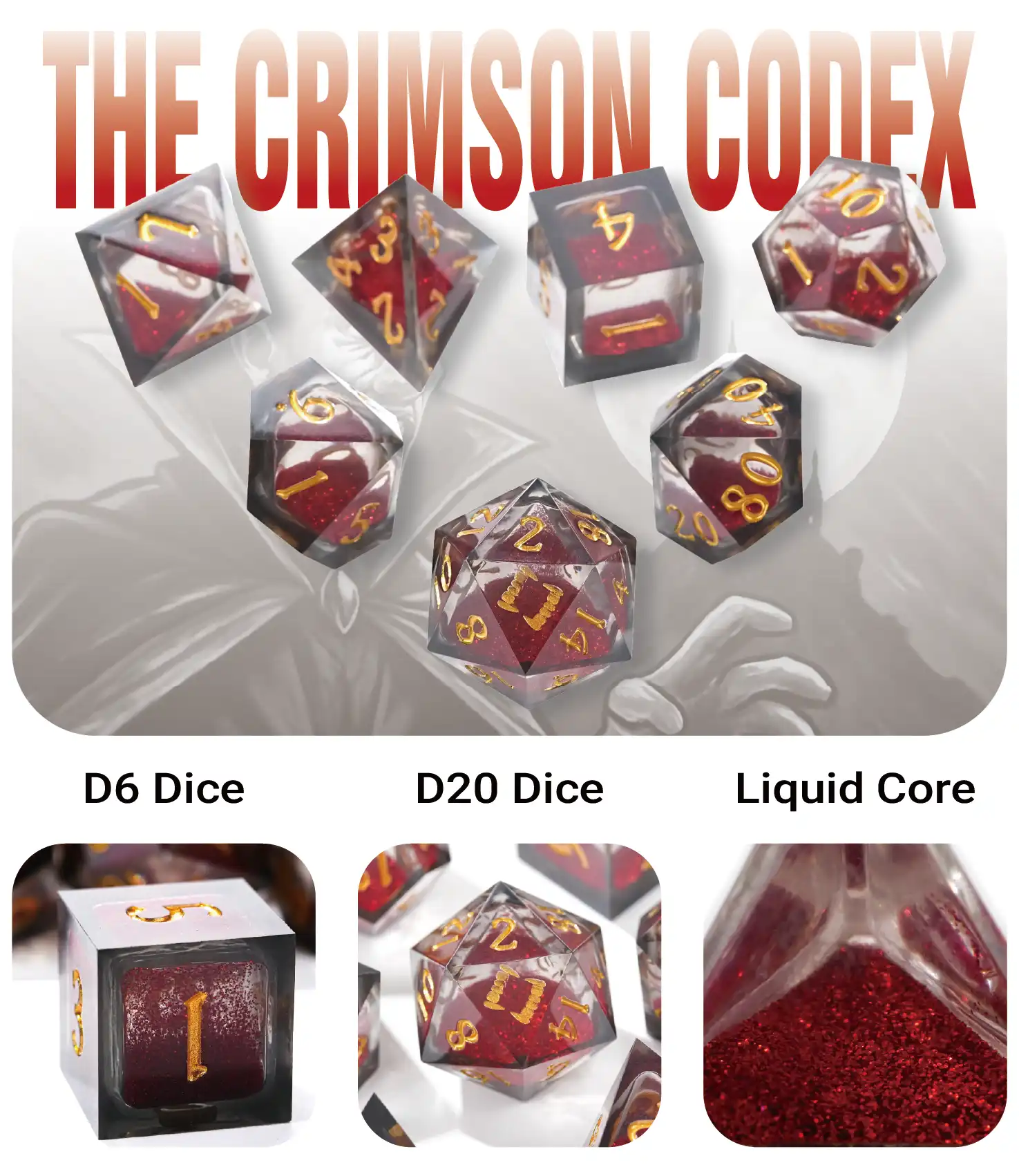 Mage Potion Dice: Handcrafted liquid Core RPG dice by BearDice - Gamefound