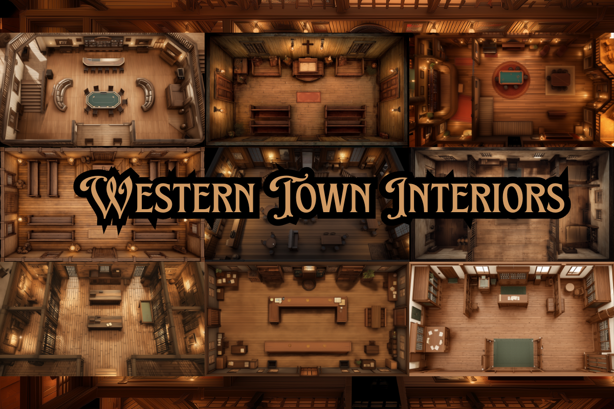 360 Western Battle Maps For TTRPG and VTT by Agnesagraphic - Gamefound