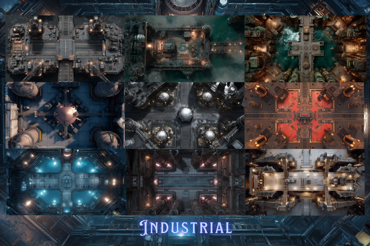 1100+ Sci-fi Battlemaps for TTRPG and VTT by Agnesagraphic - Gamefound