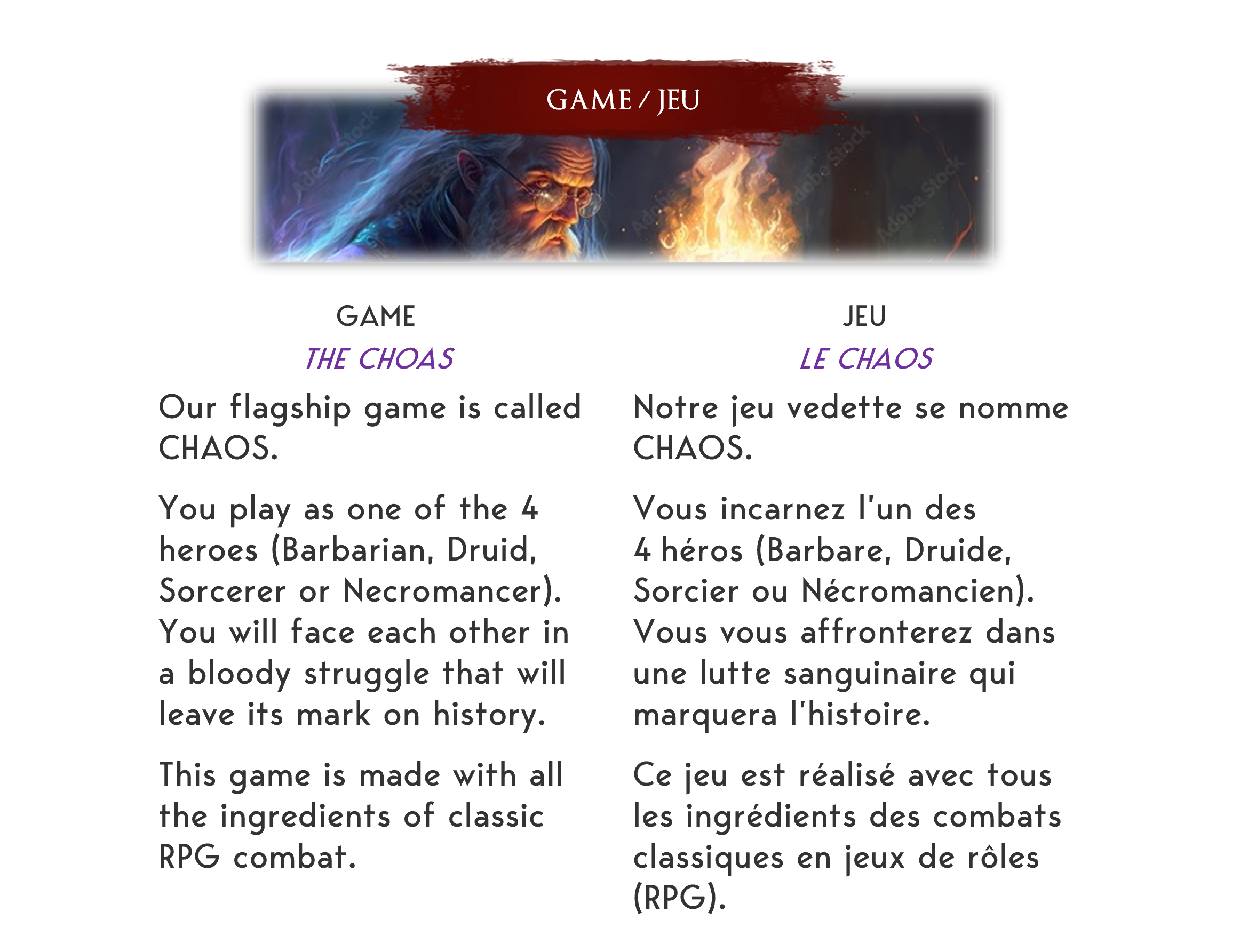 RPG Cards Game / Jeu de cartes RPG by RPG Board Game - Gamefound