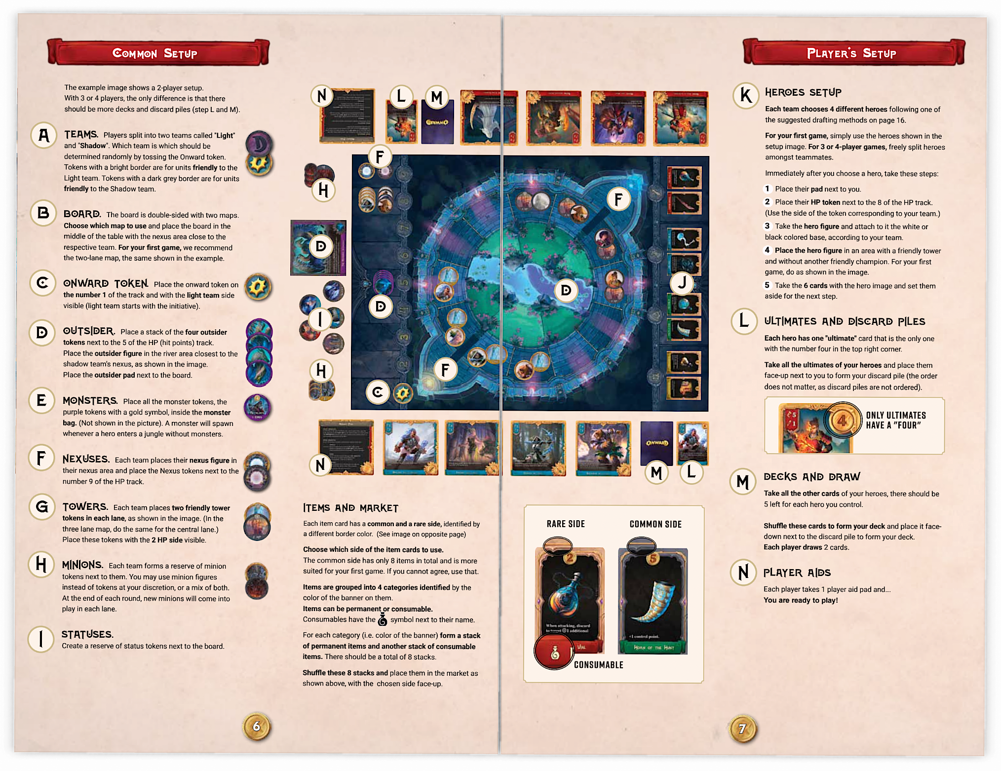 Onward: the MOBA Board Game by Skytear Games - Onward rulebook and ...