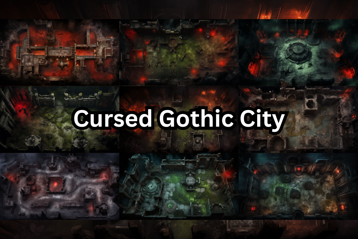 1200 Fantasy Battle Maps: Biomes, Cities, and Dungeons for TTRPGs by ...