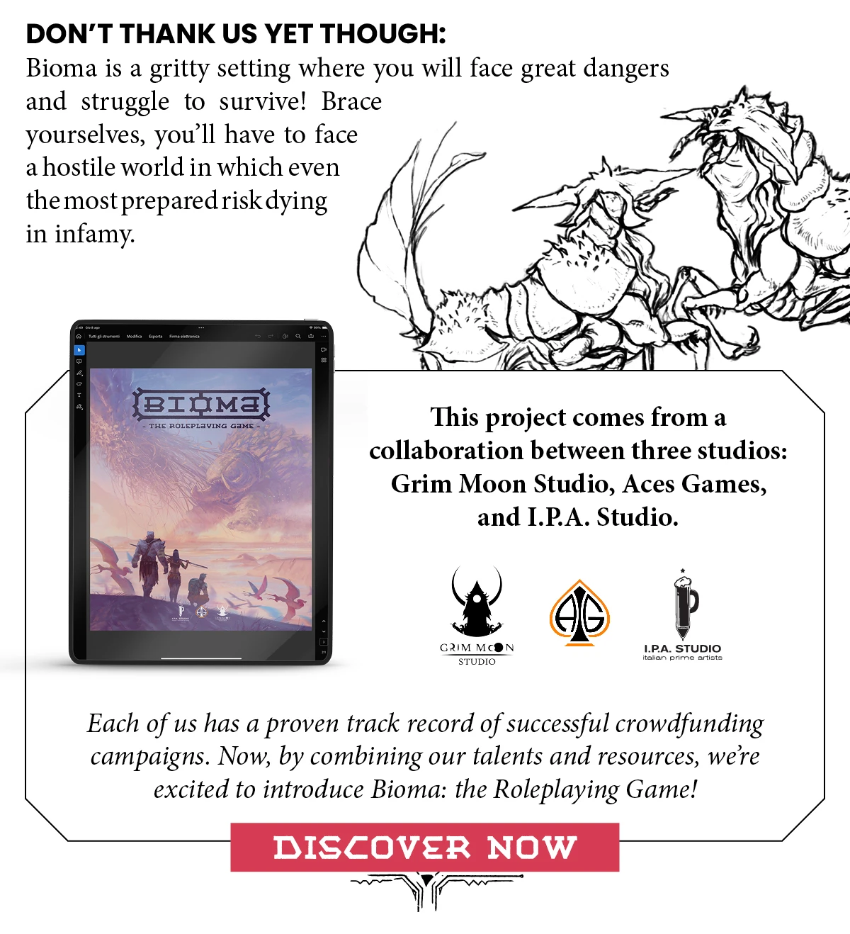 Bioma - The Roleplaying Game by Grim Moon Studio - Gamefound