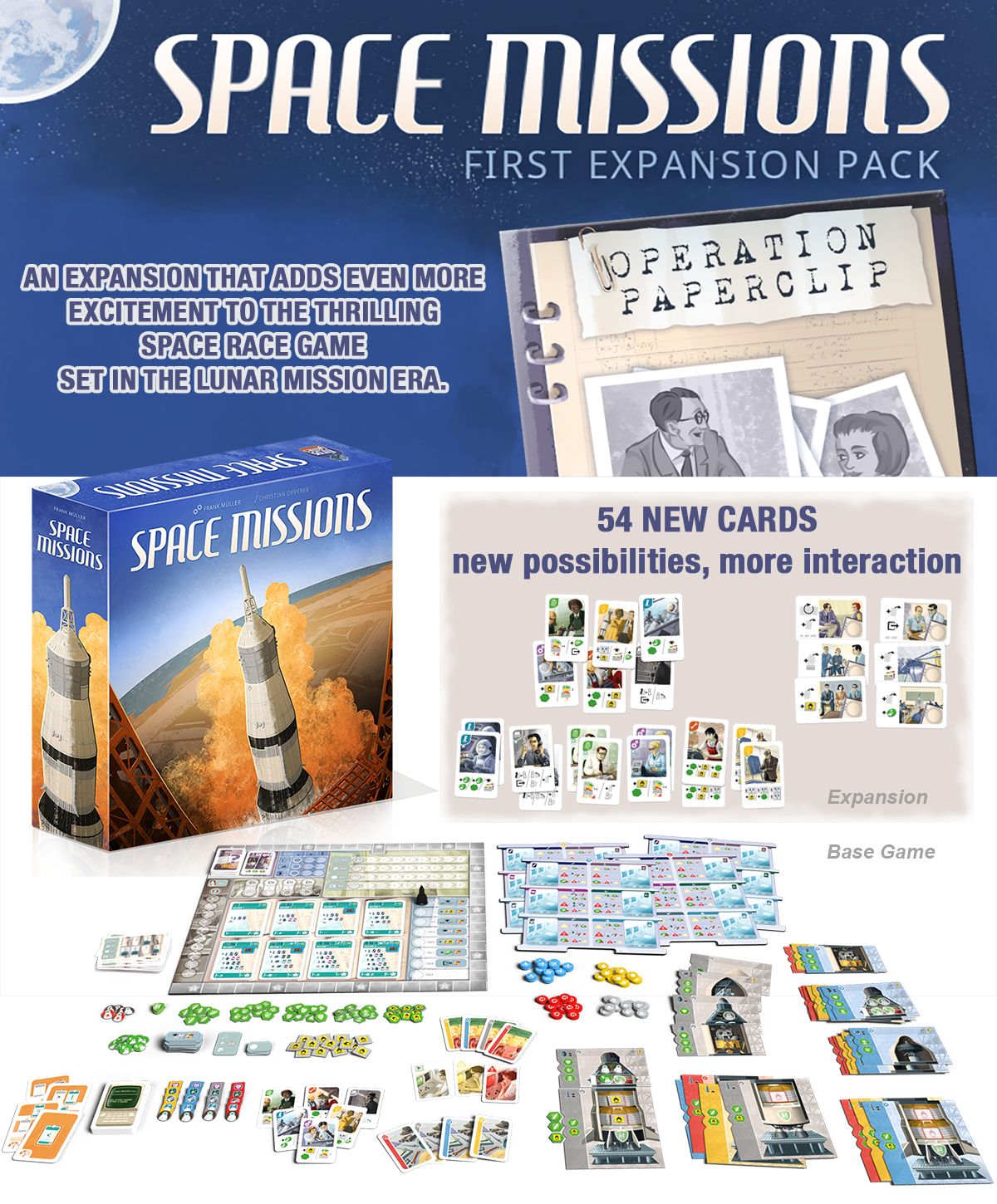 Space Missions: Operation Paperclip by tiros-games - Gamefound