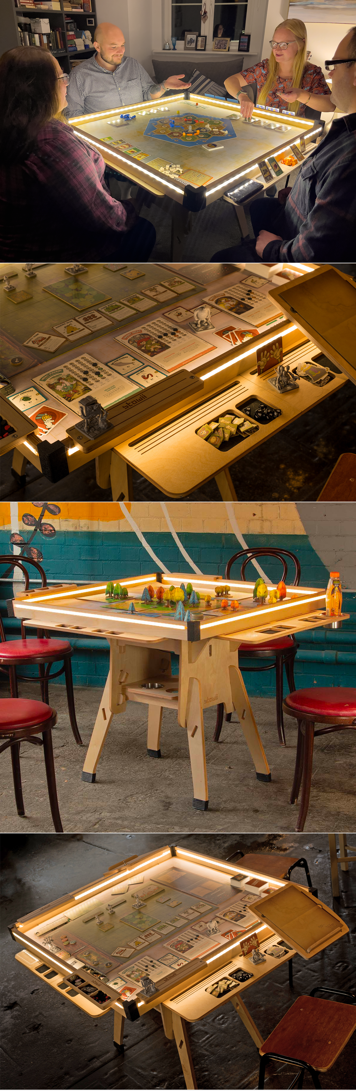 Stowii - The Portable, Adaptable, Foldaway Gaming Table That's Game For ...