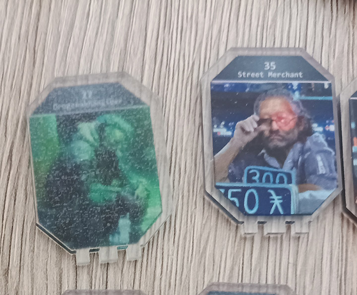 Axon Protocol by Baroque Games - Acrylic Standees Setup - Gamefound