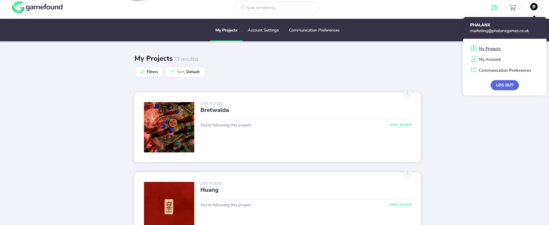 Huang by PHALANX - Pledge Manager and Late Pledge are now open! - Gamefound