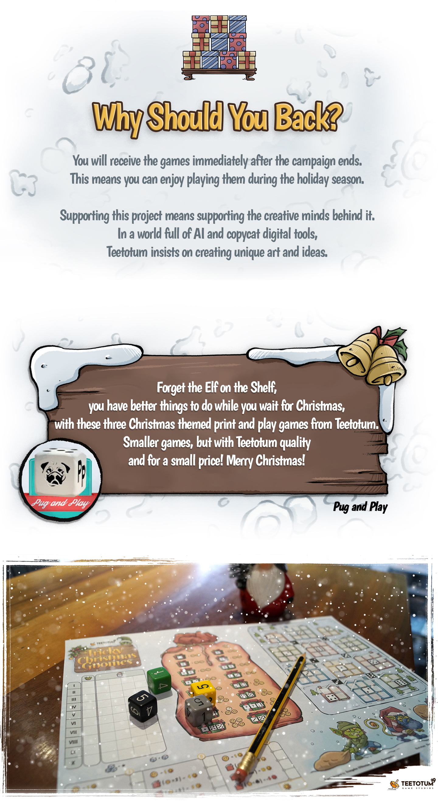 Christmas Rolls by Teetotum Game Studios - Gamefound