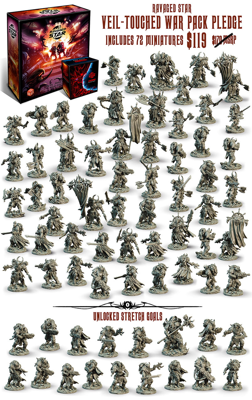 Ravaged Star: Armies of the Veil-Touched by MiniWarGaming - Gamefound