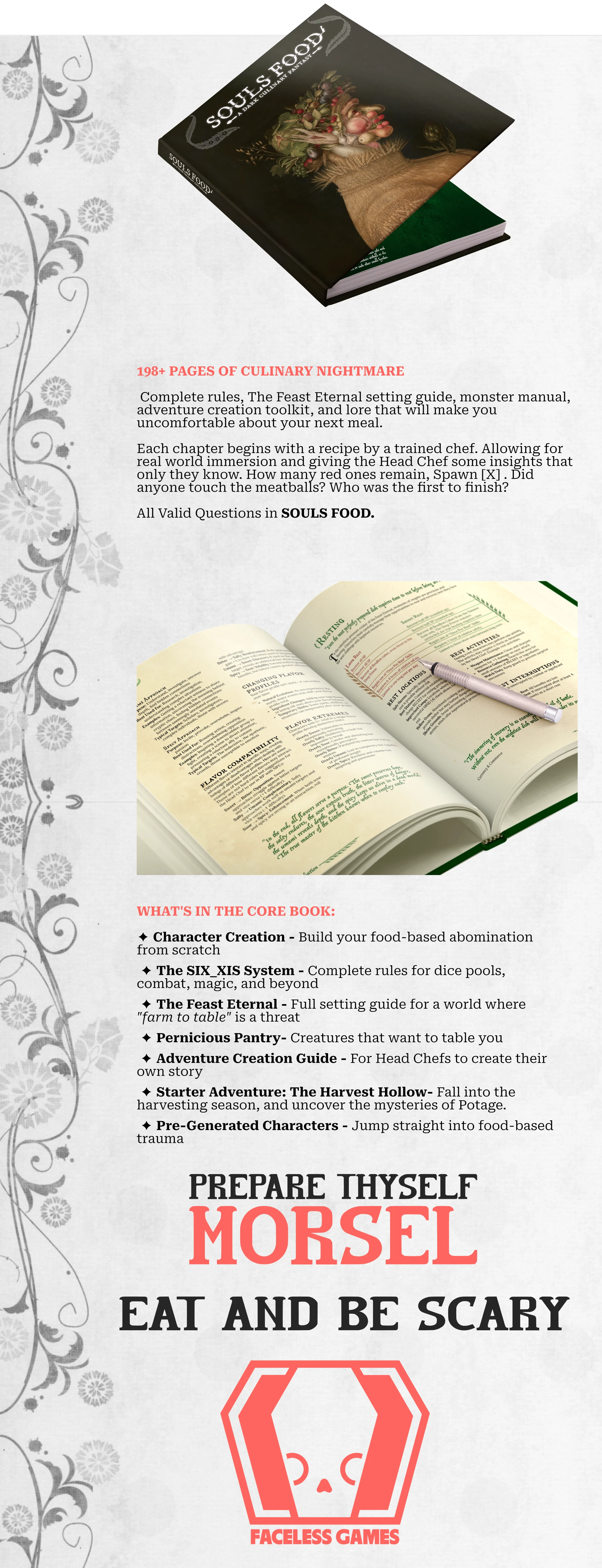 Souls Food: A Dark Culinary Fantasy by Faceless Games - Gamefound