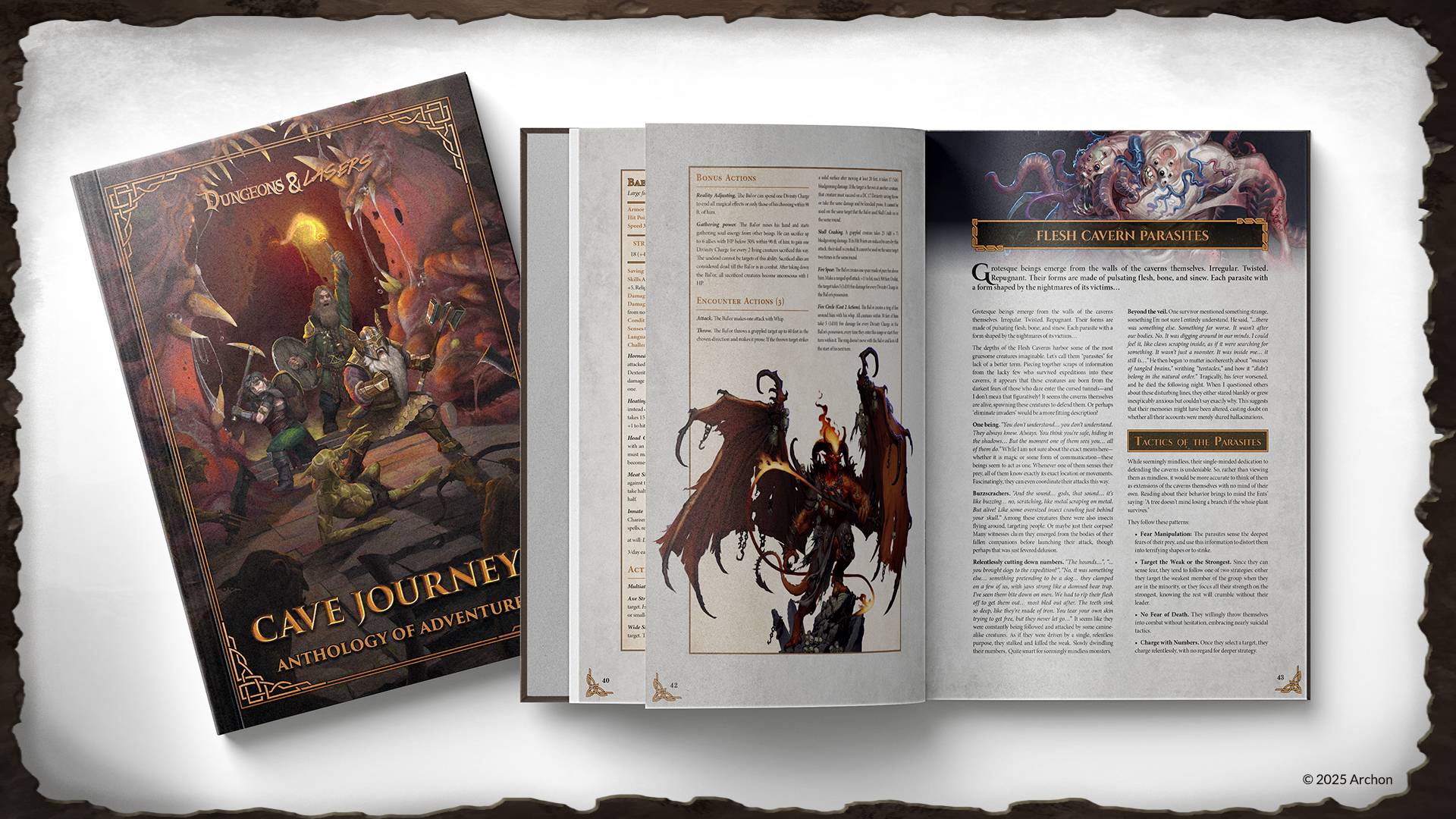 Dungeons & Lasers VI: Caves by Archon Studio - The Book's Here! - Gamefound