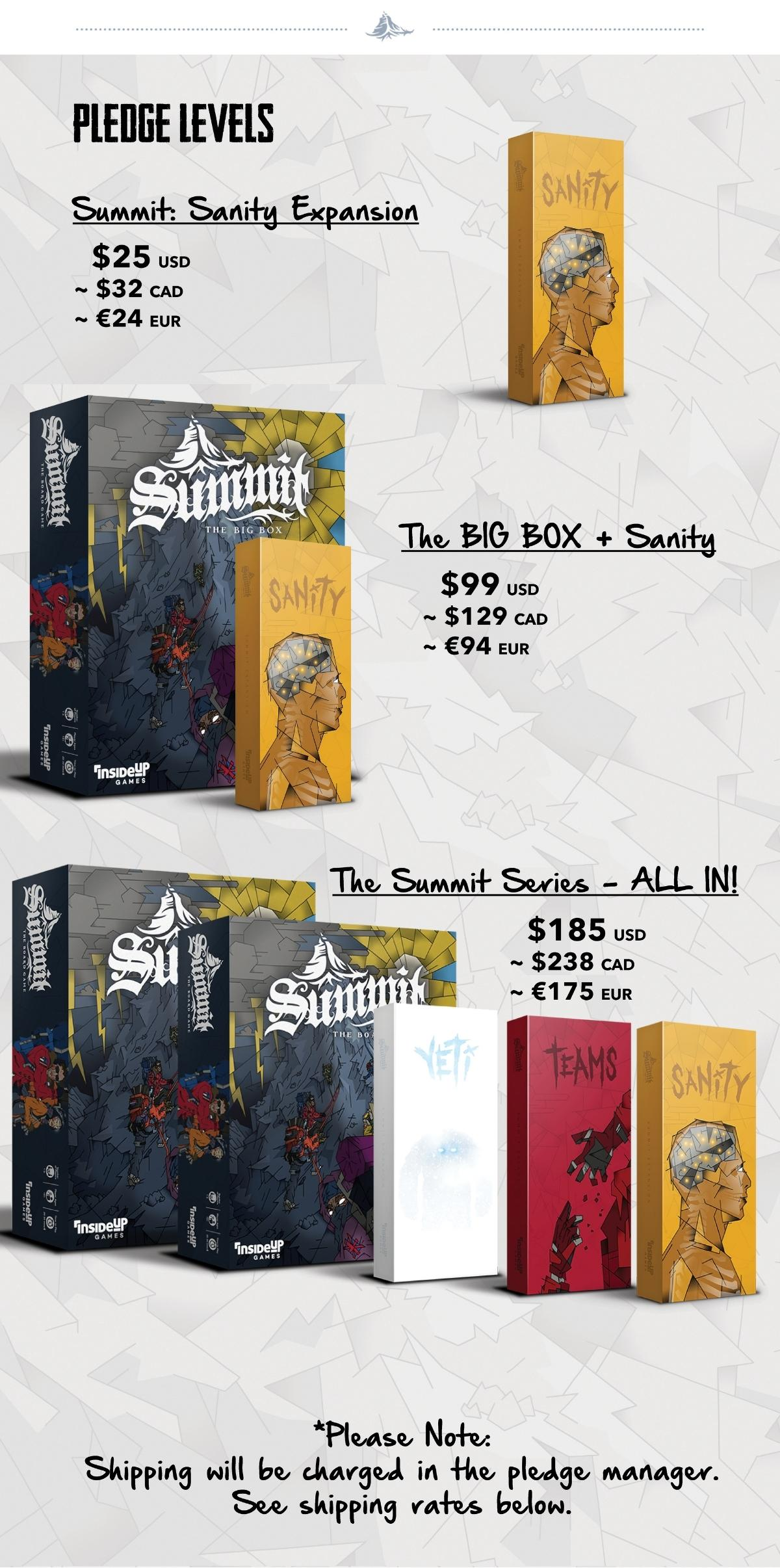 Summit: Sanity + BIG BOX by Inside Up Games - Gamefound