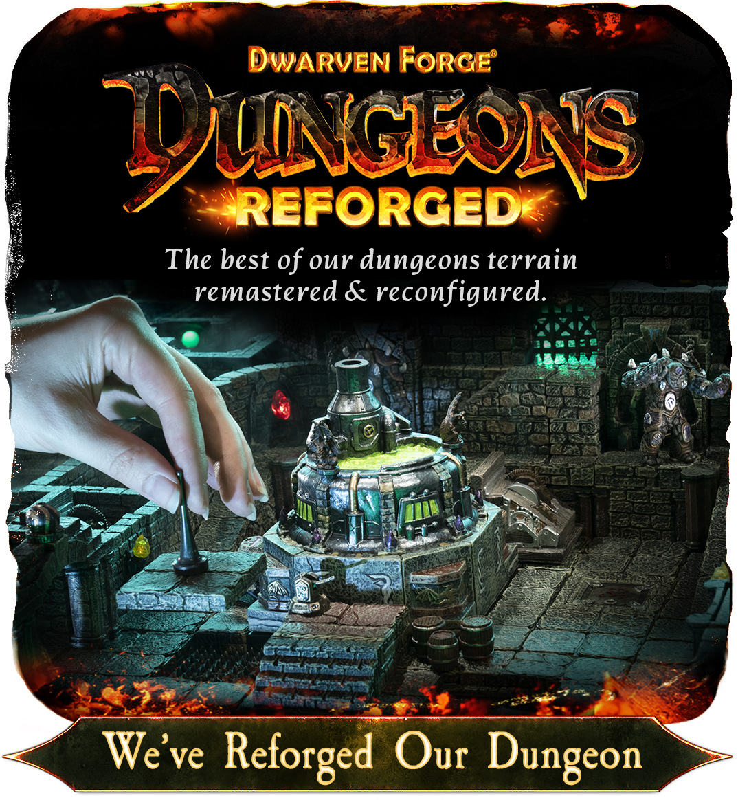 Dungeons Reforged - Hand Painted Modular Terrain by Dwarven Forge - Gamefound