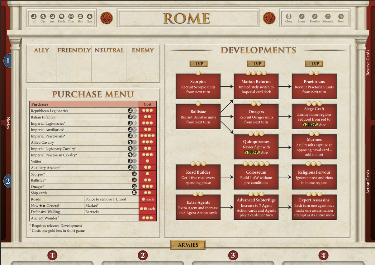 Total War: ROME: The Board Game by Colour Command & Combat Ltd ...