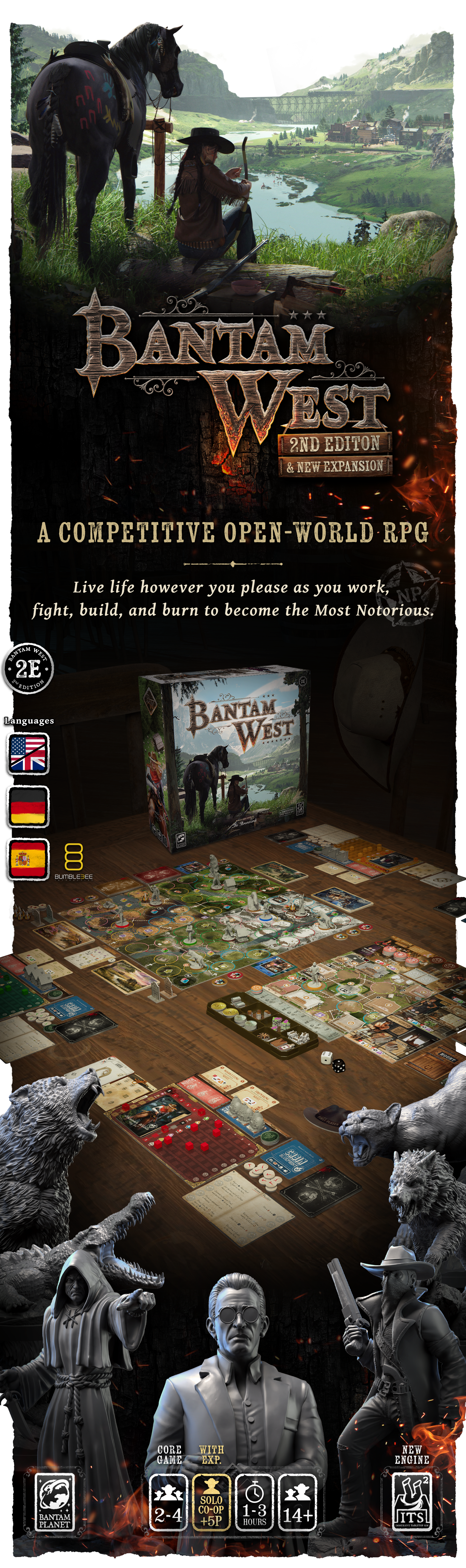 Bantam West (2E + Solo/Co-op) by Bantam Planet - Gamefound