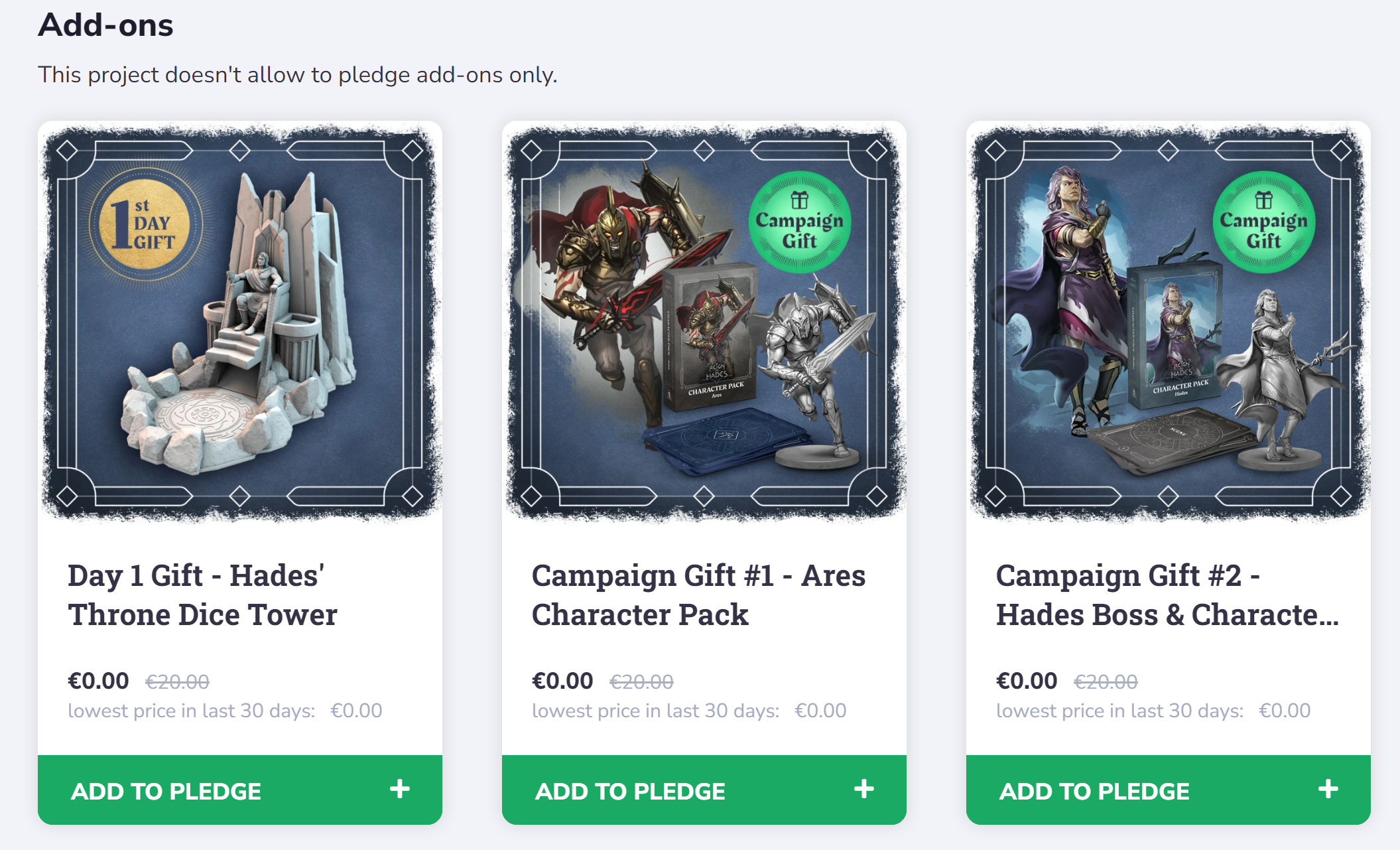 Reign of Hades by Legend Crafters - Pledge Manager open for all + How ...