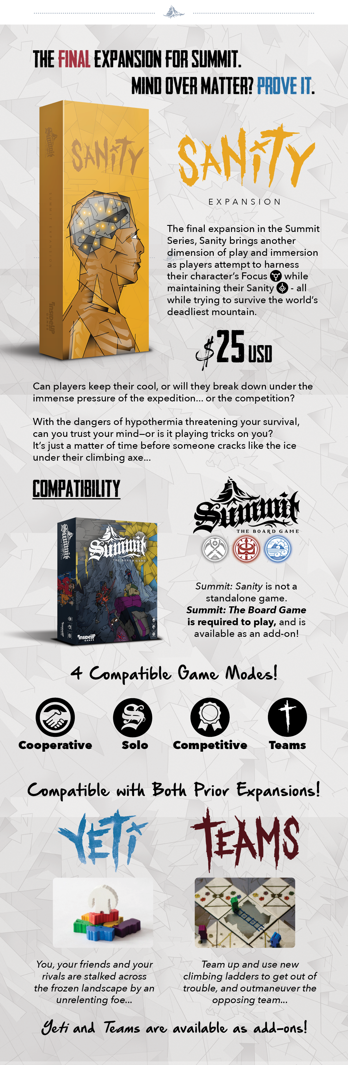 Summit: Sanity + BIG BOX by Inside Up Games - Gamefound