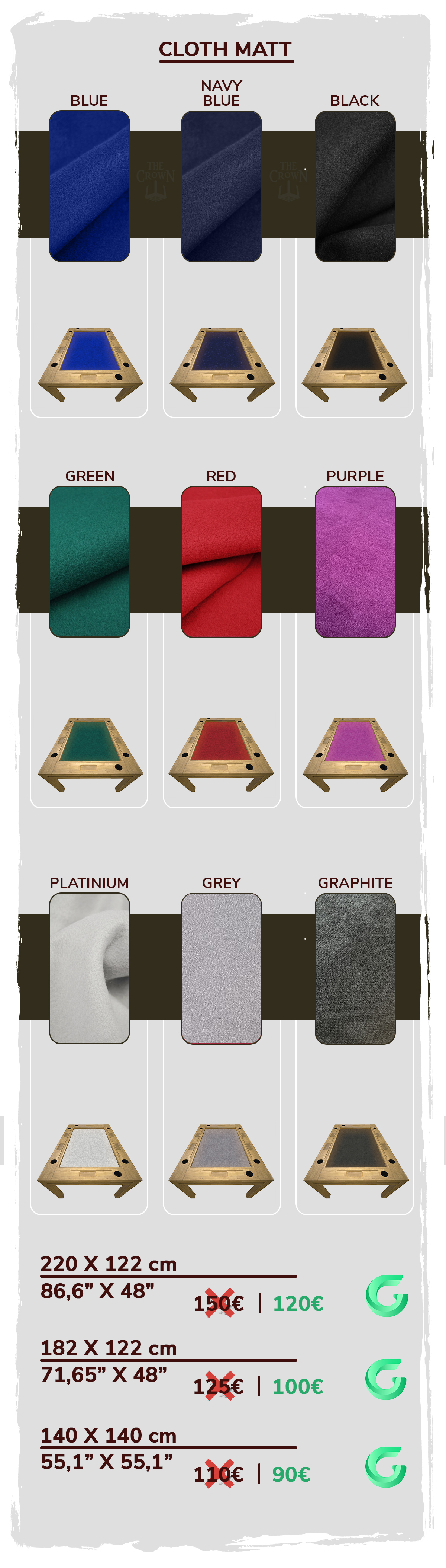 Tailor-made Board Game Tables by The Crown - Gamefound