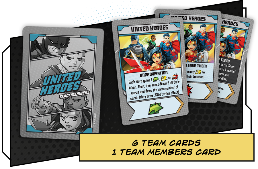 DC Super Heroes United by CMON - Get a Load of Team Decks! - Gamefound