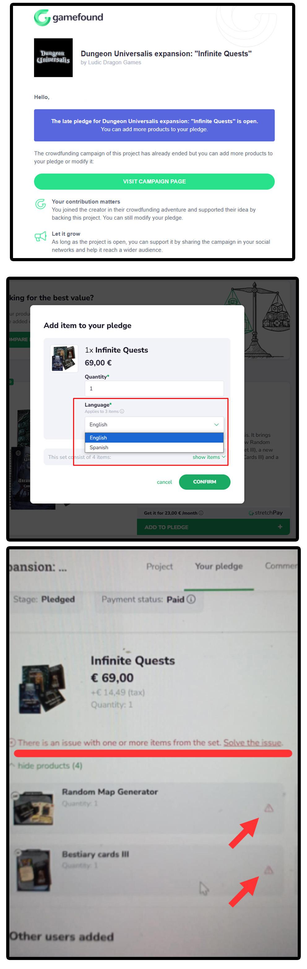 Dungeon Universalis expansion: "Infinite Quests" by Ludic Dragon Games ...