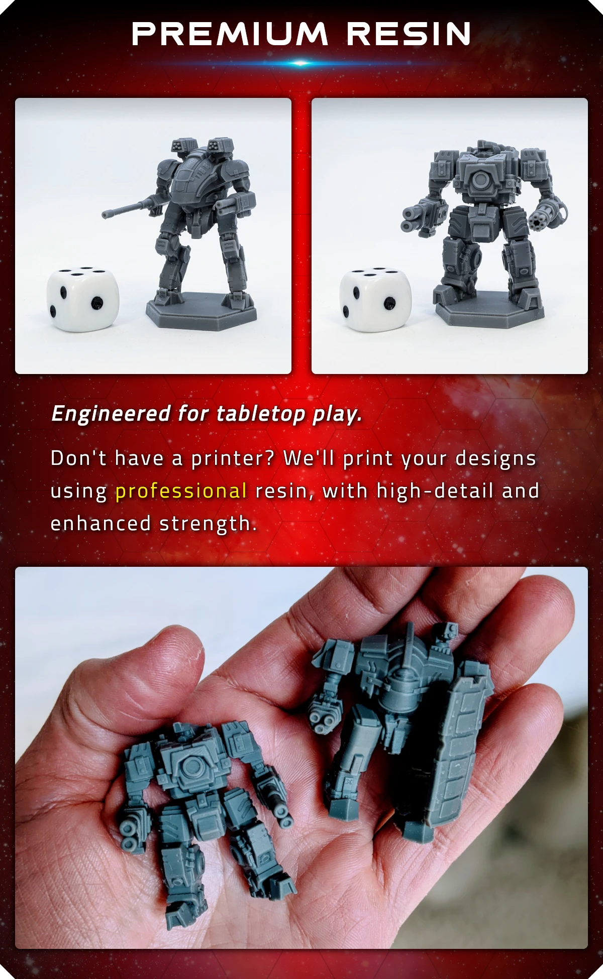 Mythic Mechs: Custom Mech Miniatures by Mythic Mechs - Gamefound