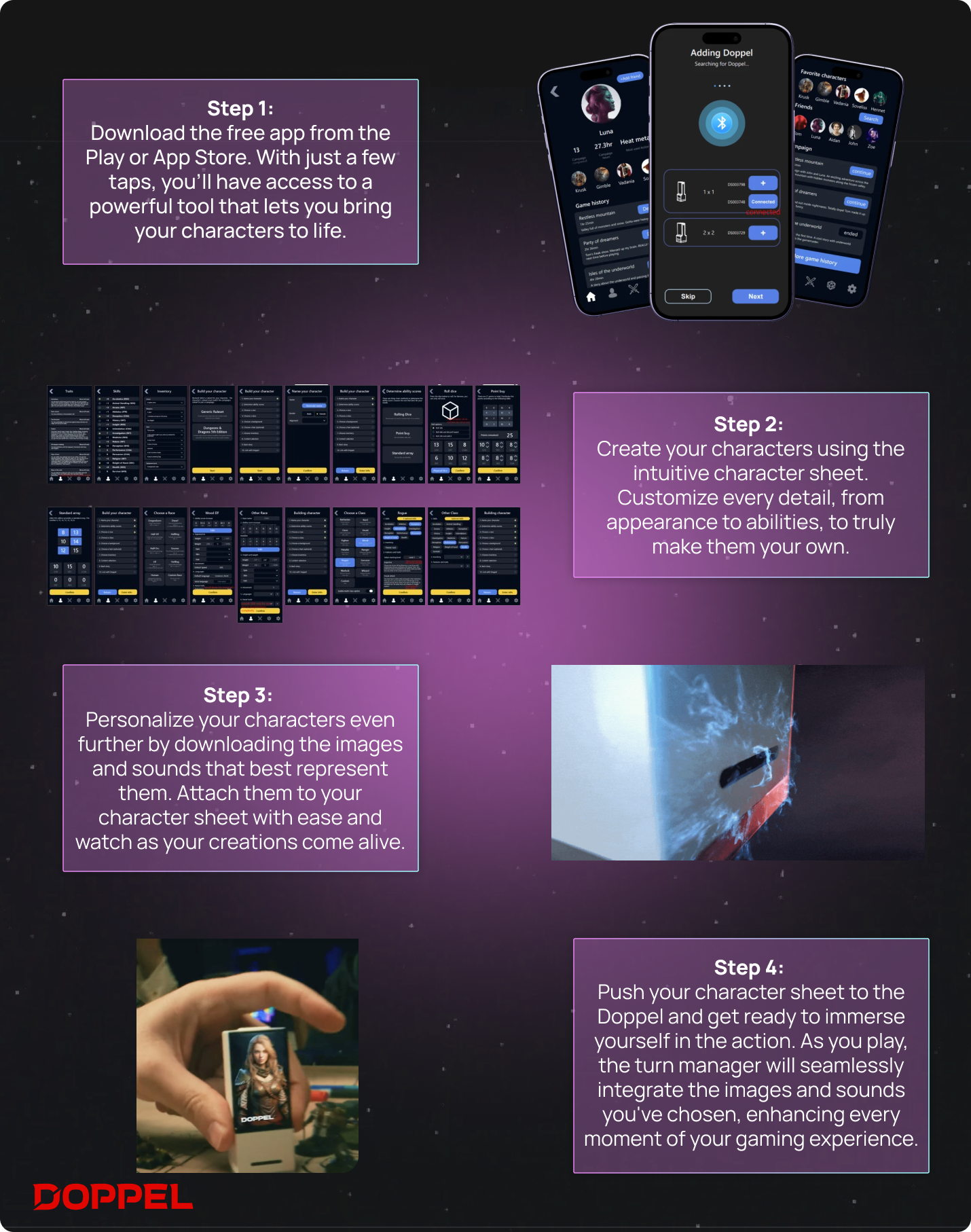 Doppel - Bring your characters to life! by breadBoard.gaming(inc ...