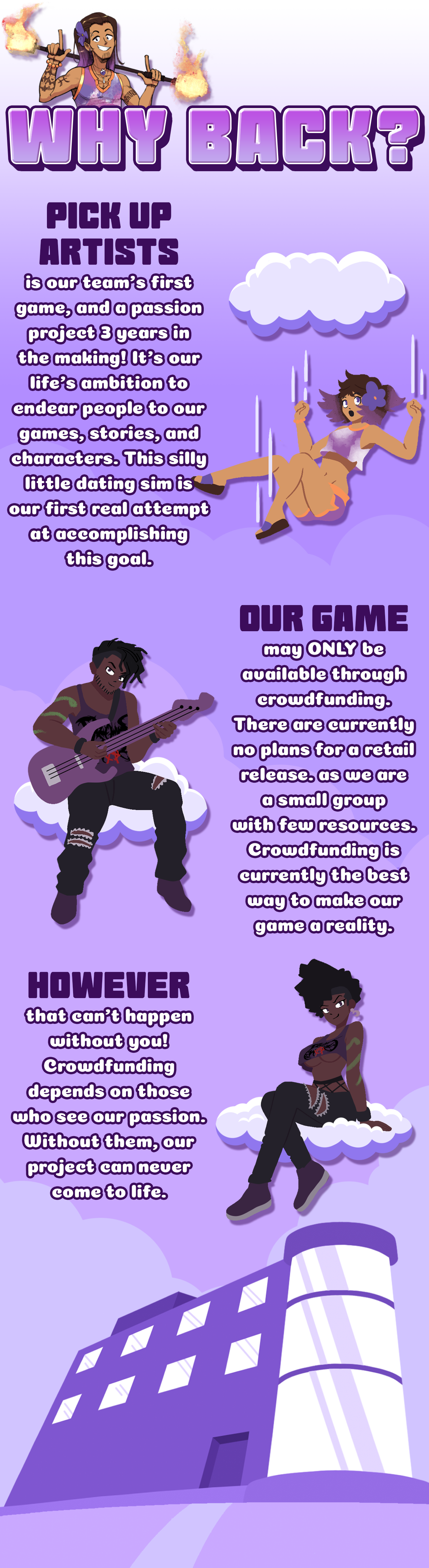 Pick Up Artists: an artsy dating sim by Chris "DROMS MEDIA" Eli - Gamefound