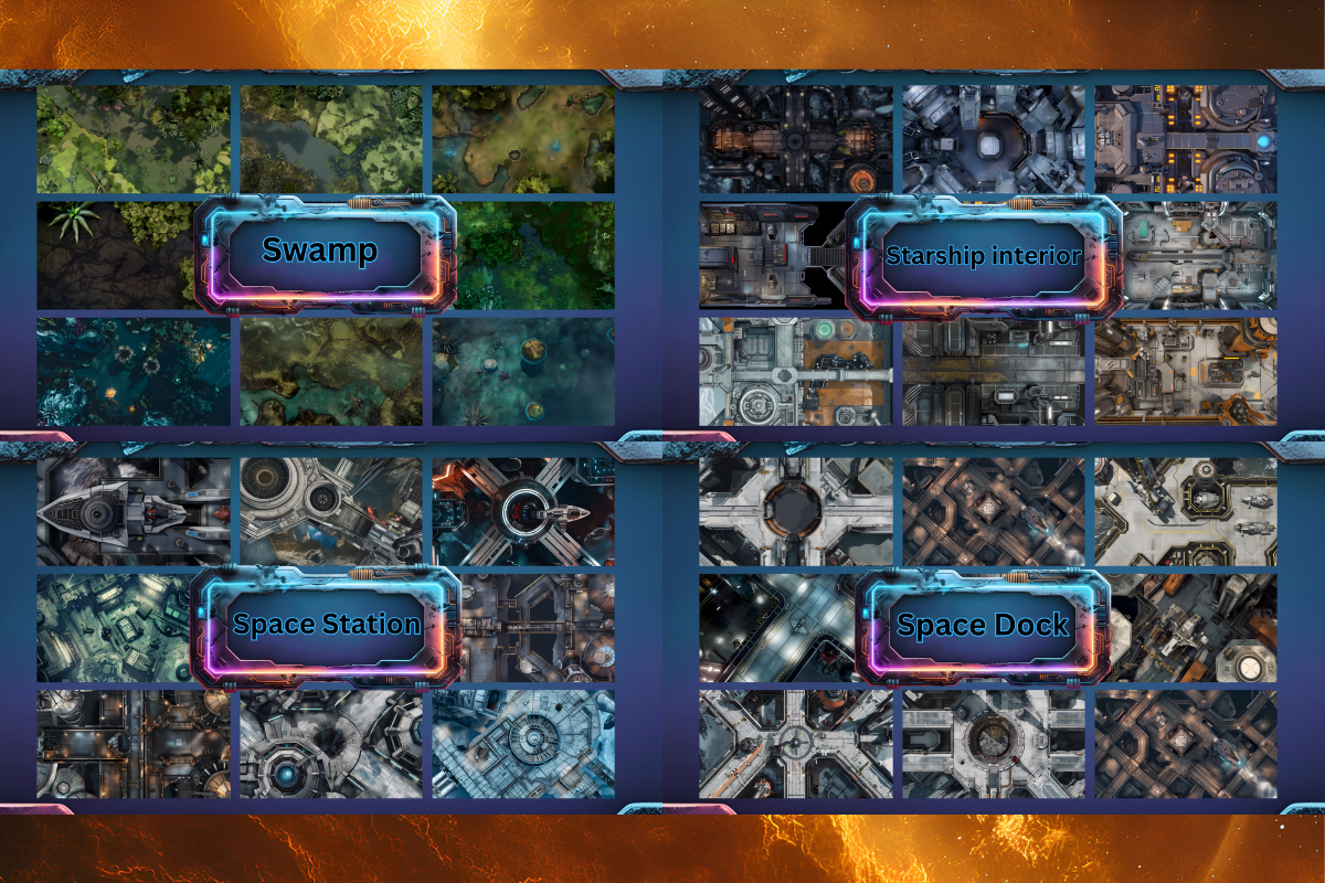 1100+ Sci-fi Battlemaps for TTRPG and VTT by Agnesagraphic - Gamefound