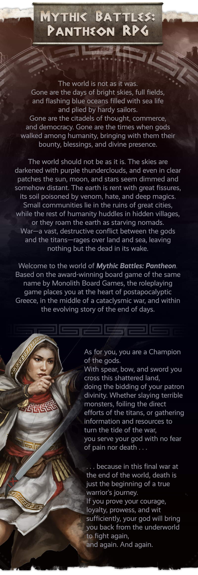 Mythic Battles: The Roleplaying Games by Monolith Board Games - Gamefound