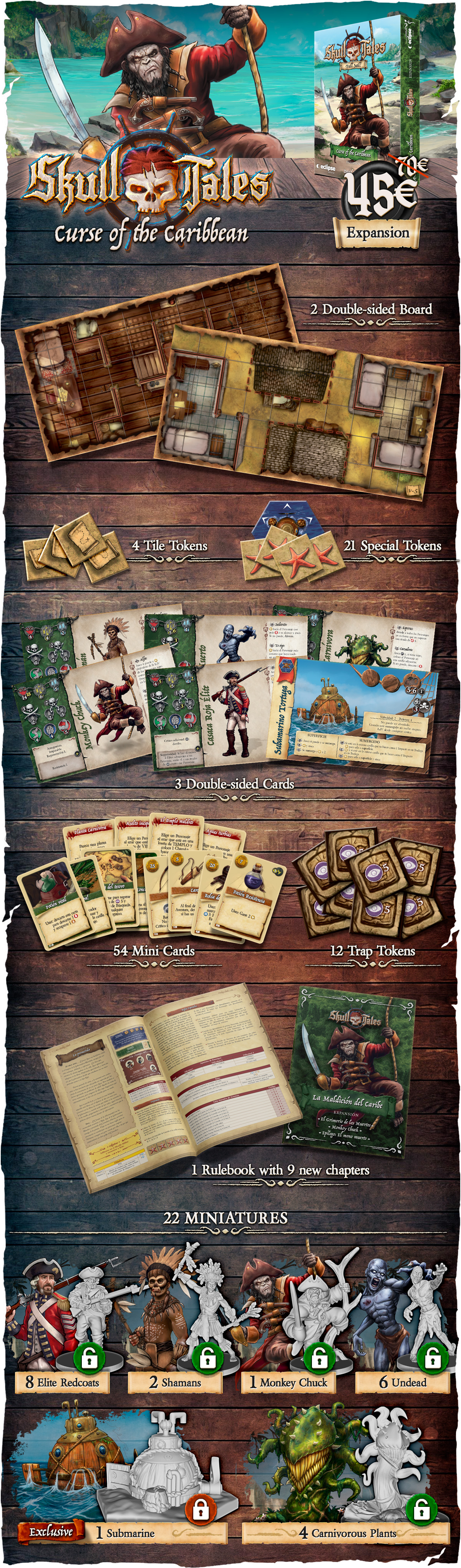 Skull Tales: Full Sail! v2 & expansions by Draco Ideas - Lots of news, are you ready? - Gamefound