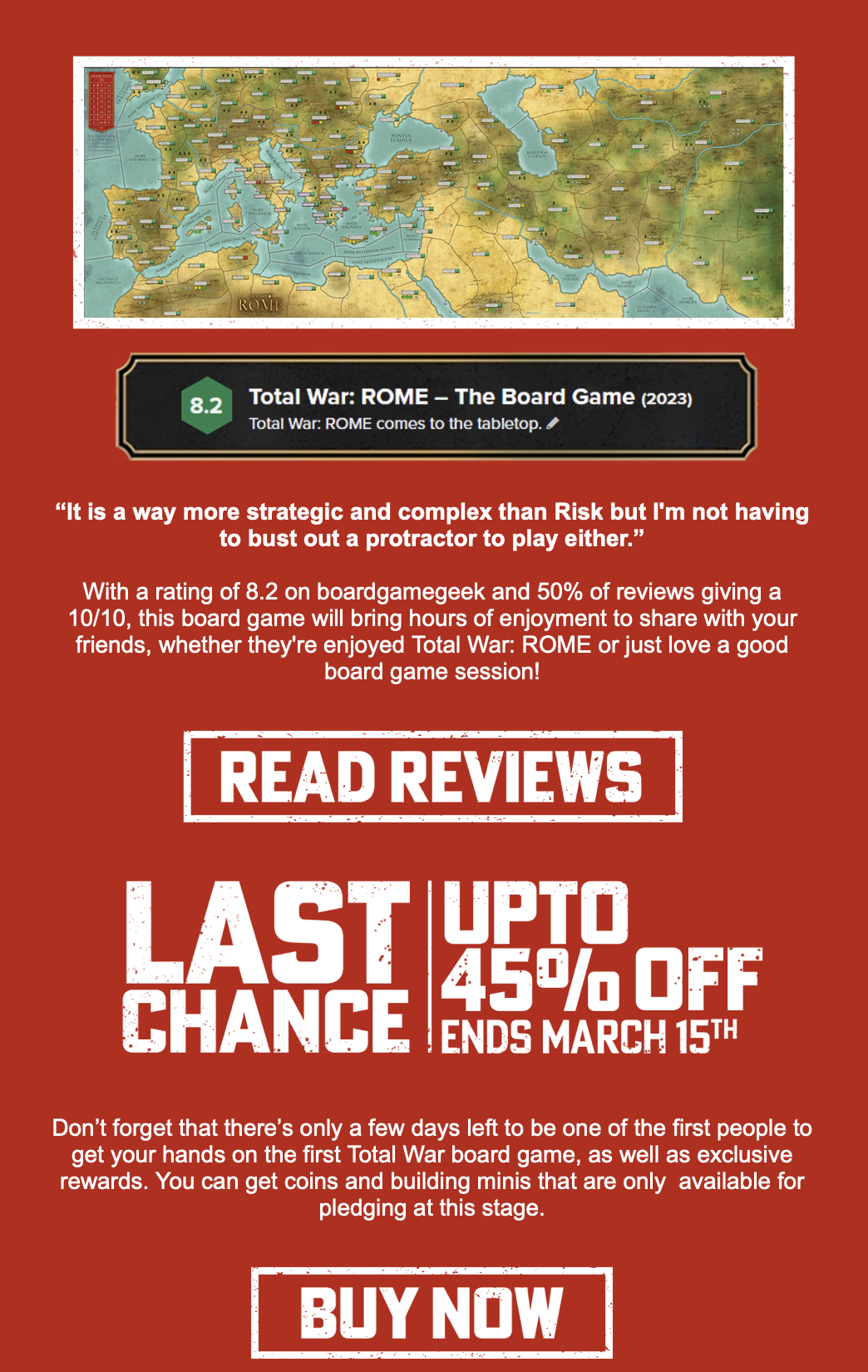 Total War: ROME: The Board Game by Colour Command & Combat Ltd ...