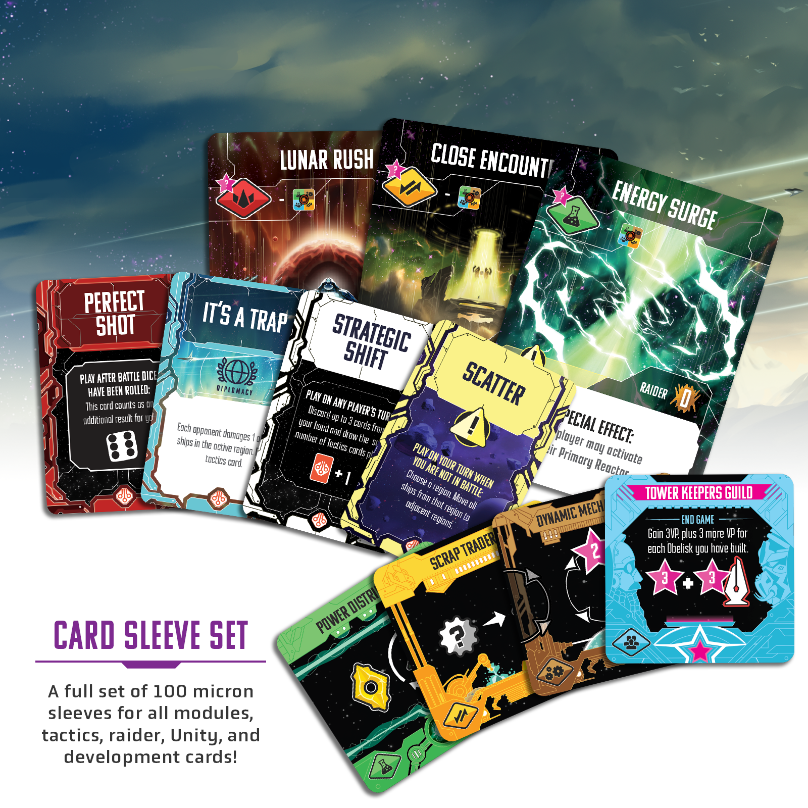 Andromeda's Edge by Cardboard Alchemy - Card Sleeve Set - Gamefound