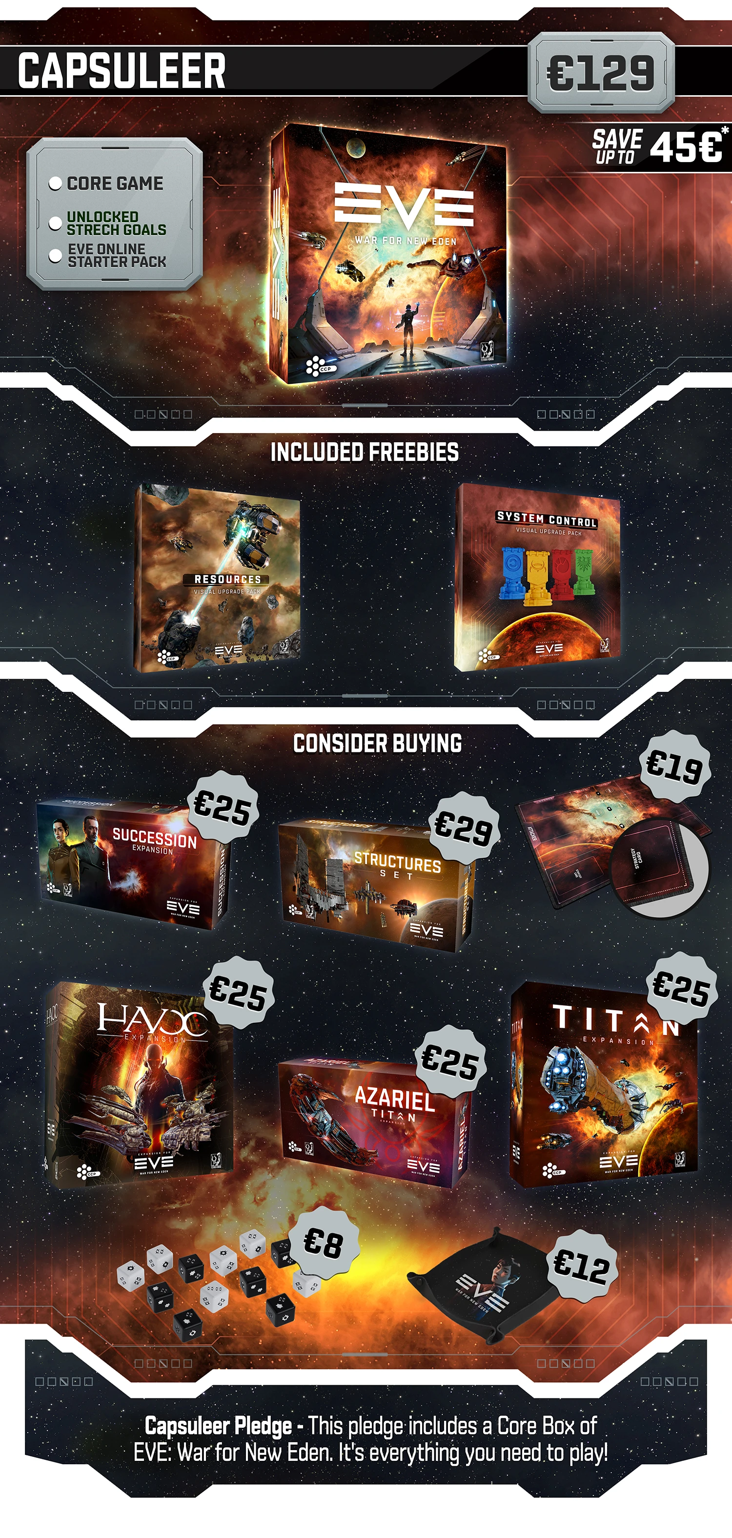 EVE: War for New Eden by Titan Forge - Gamefound