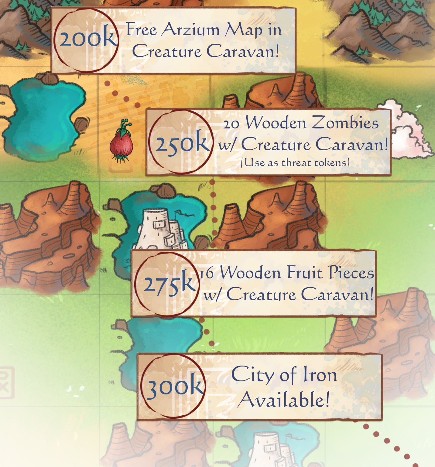 Creature Caravan by Red Raven Games - New Unlock/Stretch Goals! - Gamefound