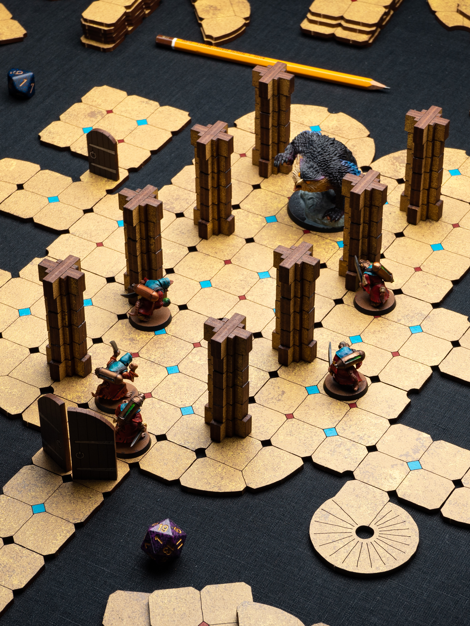 Mad Wizard's Hall: miraculous pre-painted TTRPG dungeon tiles by ...