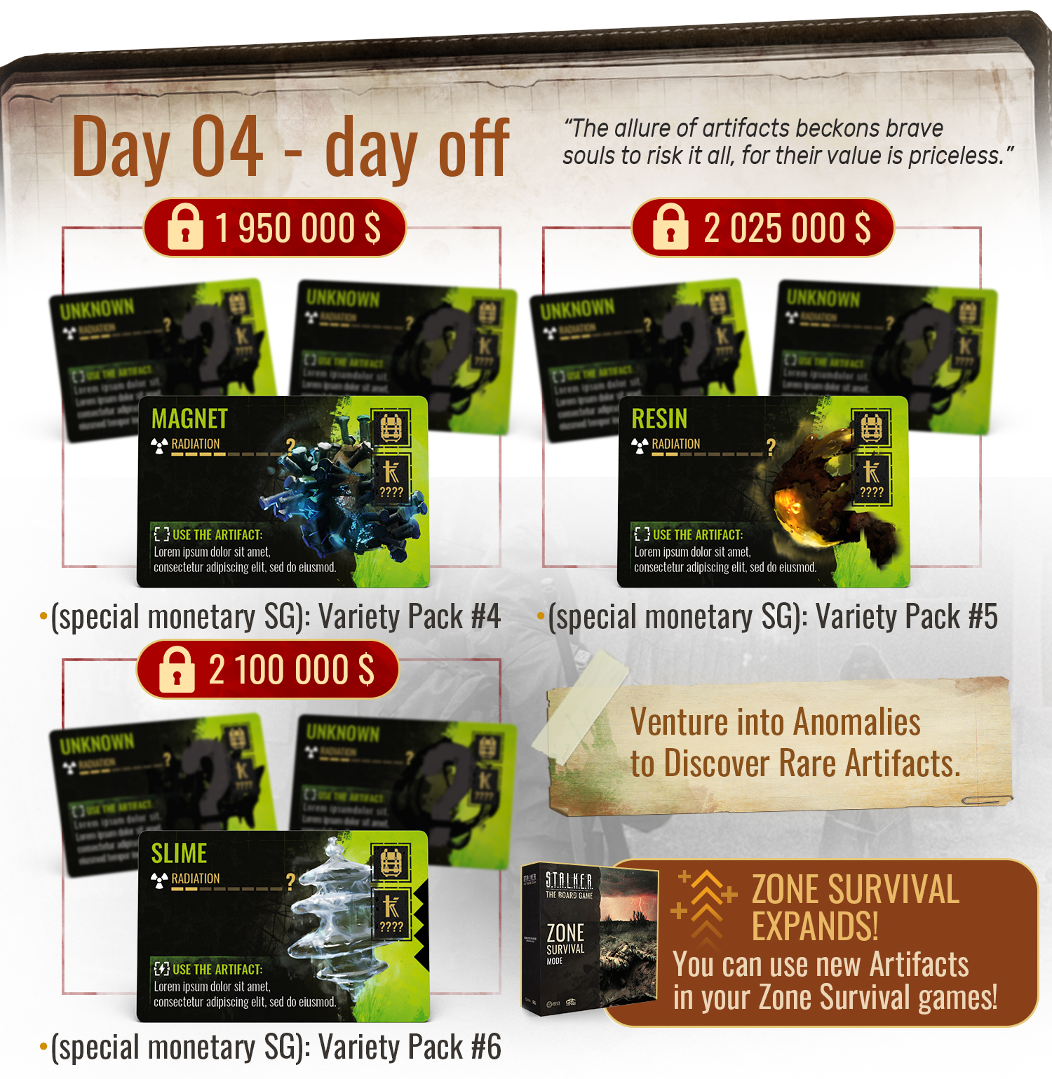 S.T.A.L.K.E.R. The Board Game by Awaken Realms - "The sense of wonder ...
