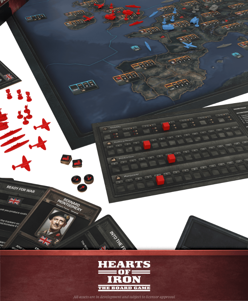 Hearts of Iron: The Board Game by Steamforged Games - Command, Combat ...