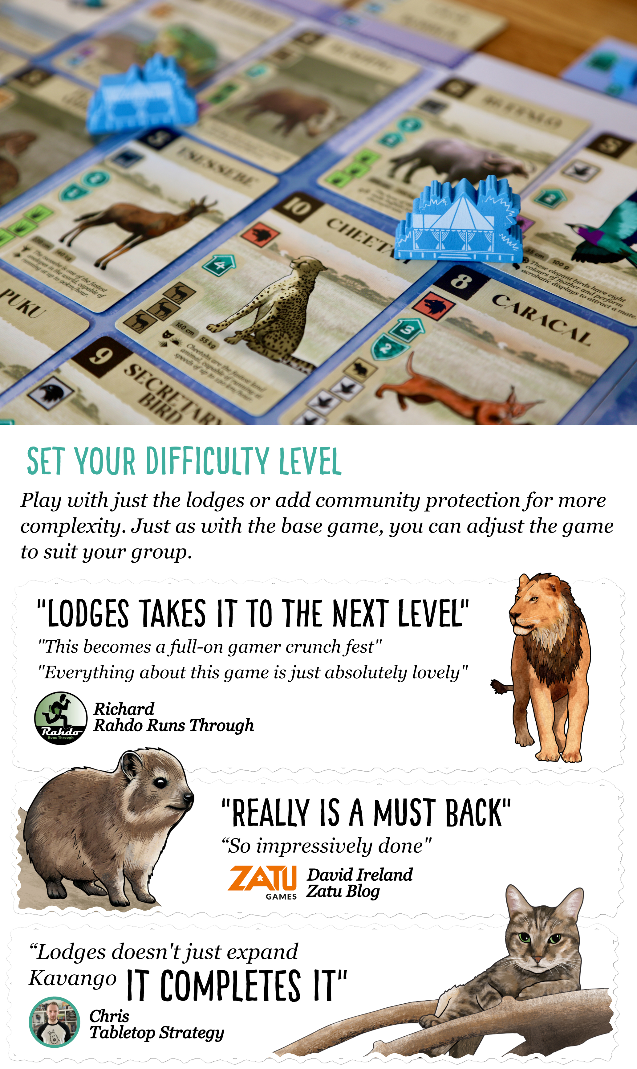 Kavango & Lodges Expansion by Mazaza Games - Gamefound