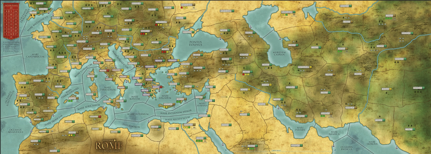 Total War: ROME: The Board Game by Colour Command & Combat Ltd. - MAPS ...