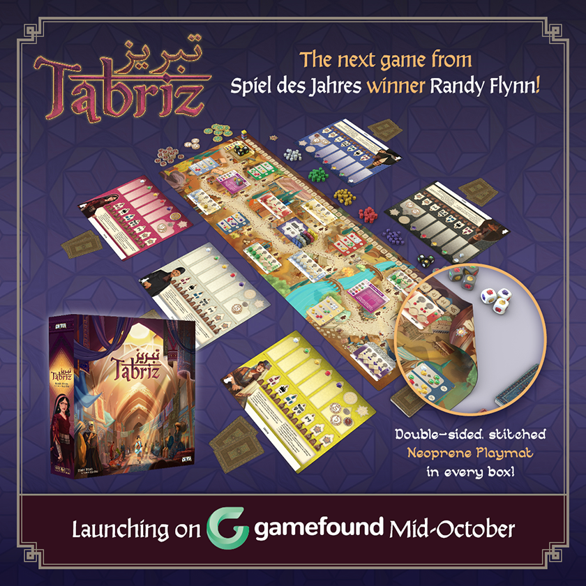 Tabriz by Crafty Games - The Road to Tabriz: Playmats for all, language options, and the revised ...