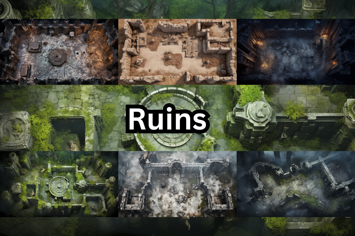 1200 Fantasy Battle Maps: Biomes, Cities, and Dungeons for TTRPGs by ...