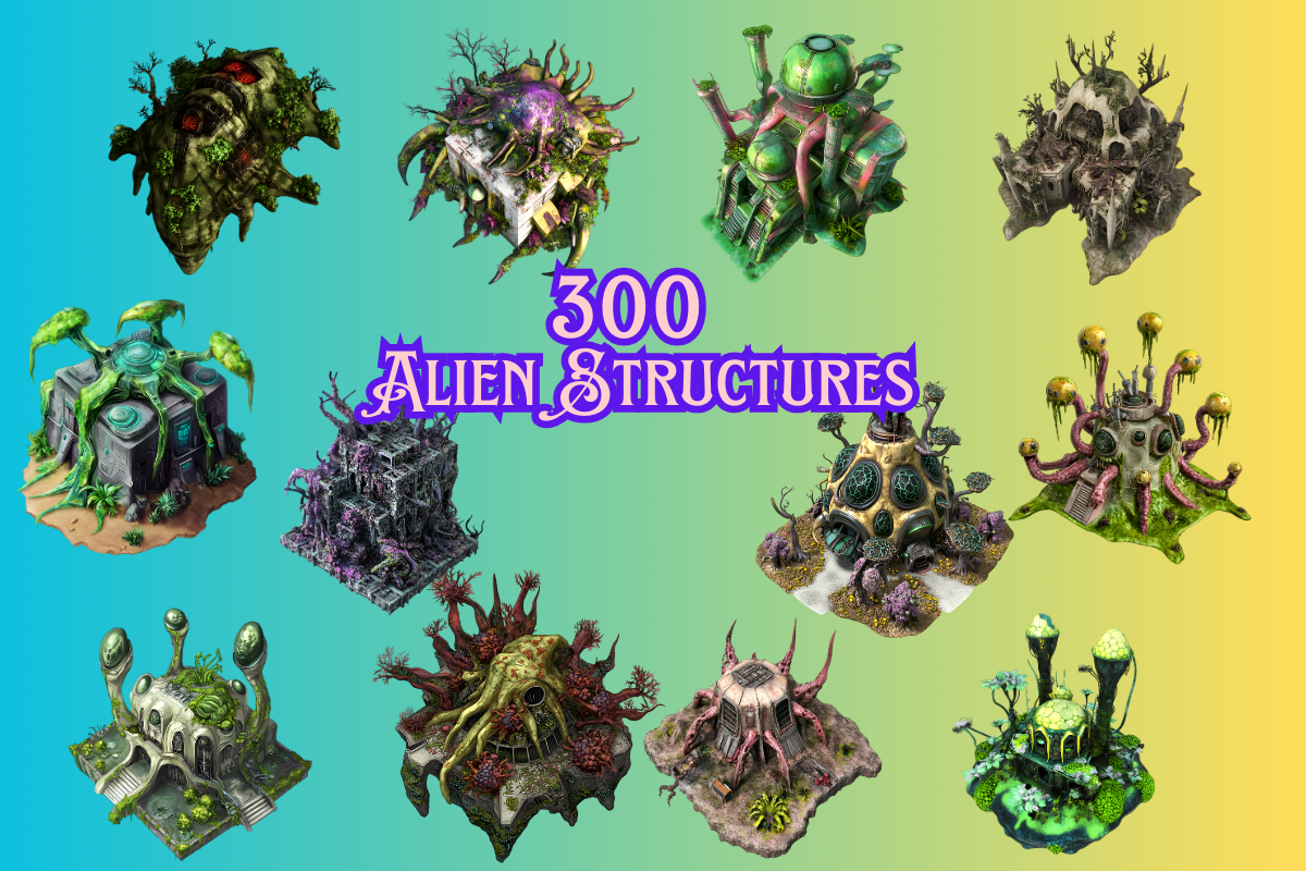 1600 Sci-Fi Textures, 550 Isometric Assets for Map Making and 1870 Sci ...