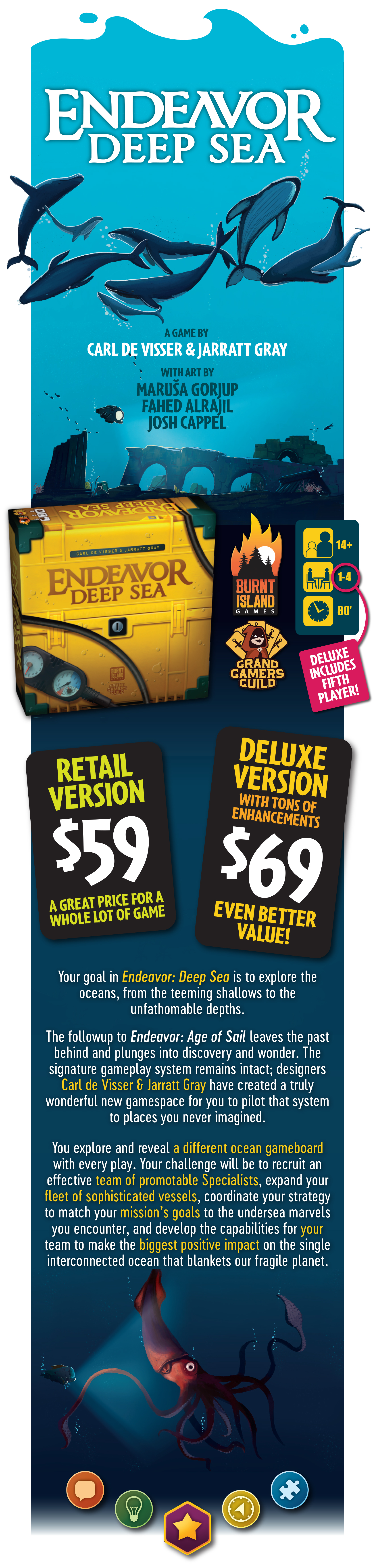 Endeavor: Deep Sea by Age of Gaming - Gamefound