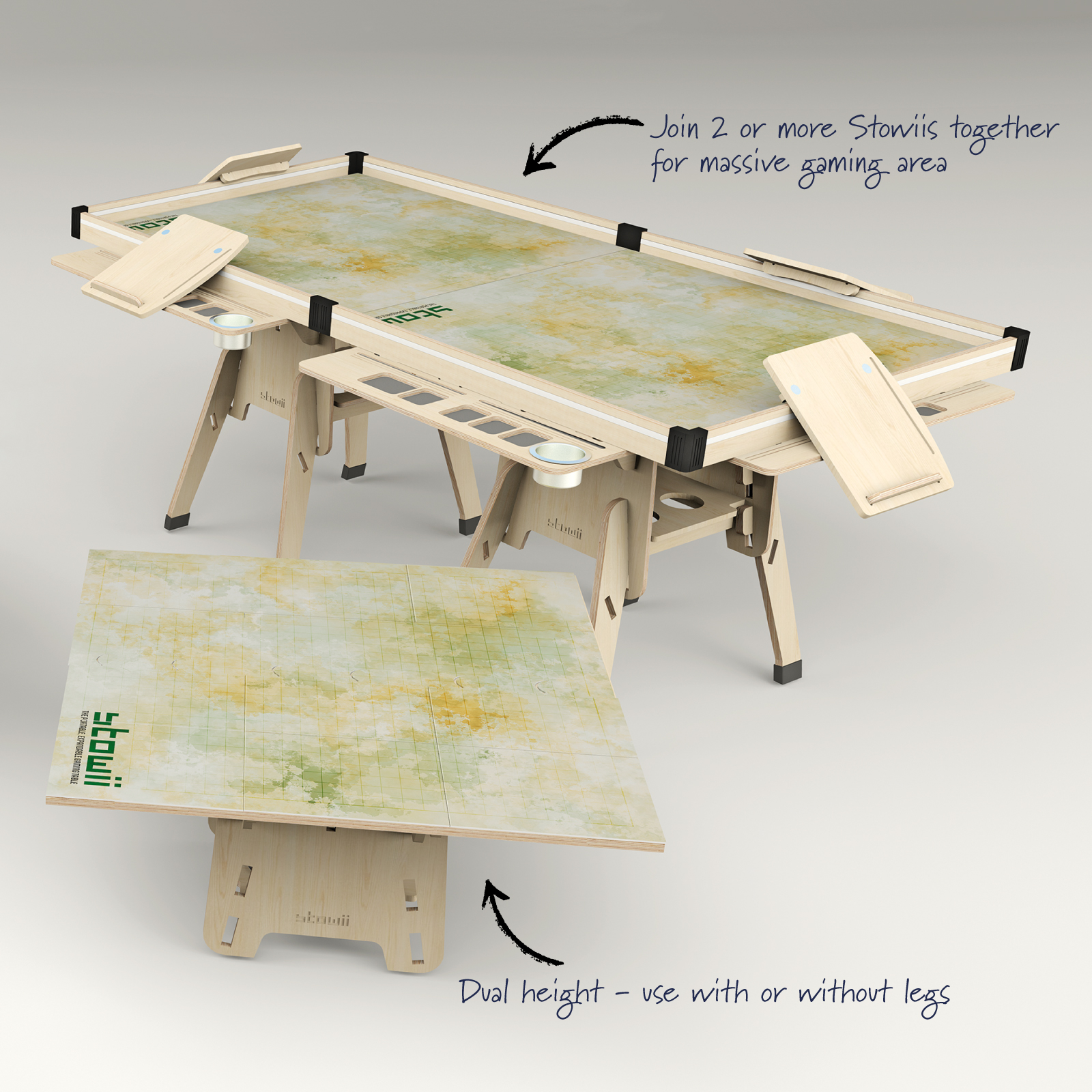 Stowii - The Portable, Adaptable, Foldaway Gaming Table That's Game For ...