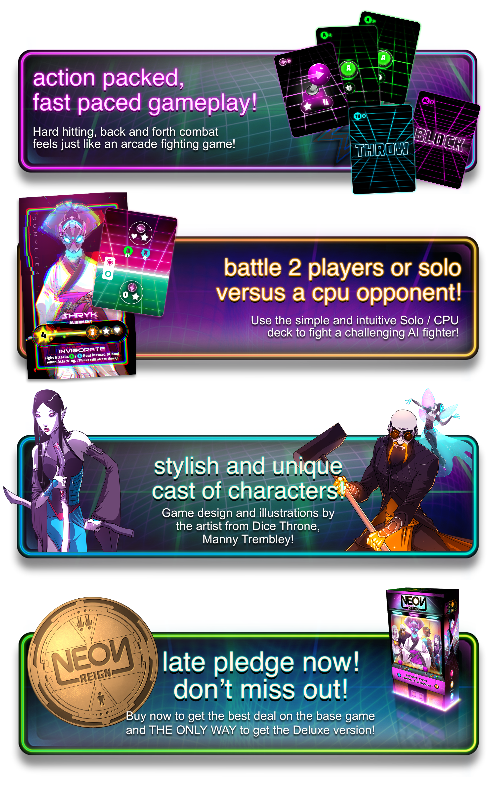 Neon Reign by Chip Theory Games - Gamefound