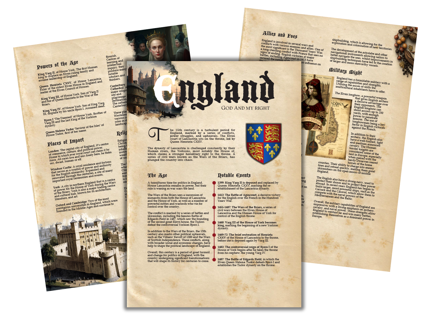 Historical Fantasy: Visual Compendium for RPGs Settings - Part 1 by Joy ...